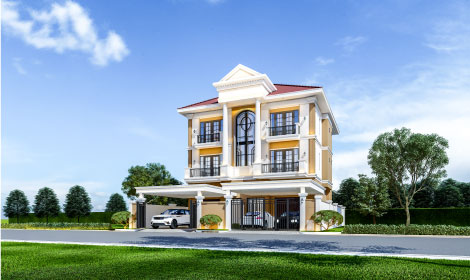 Twin-villa | Borey Cheary